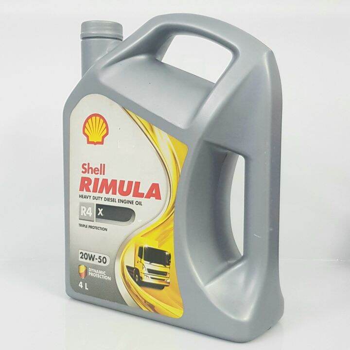 [HCM][Nhớt ô tô Diesel cao cấp] SHELL RIMULA R4 15W40 4L | Lazada.vn