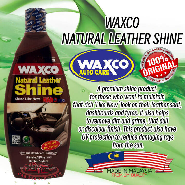 WAXCO Natural Leather Shine - 320ml | Lazada