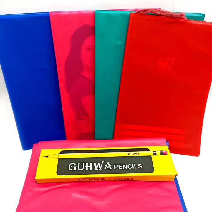 NOTEBOOK WITH JACKET COVER COLORED With free pencil | Lazada PH