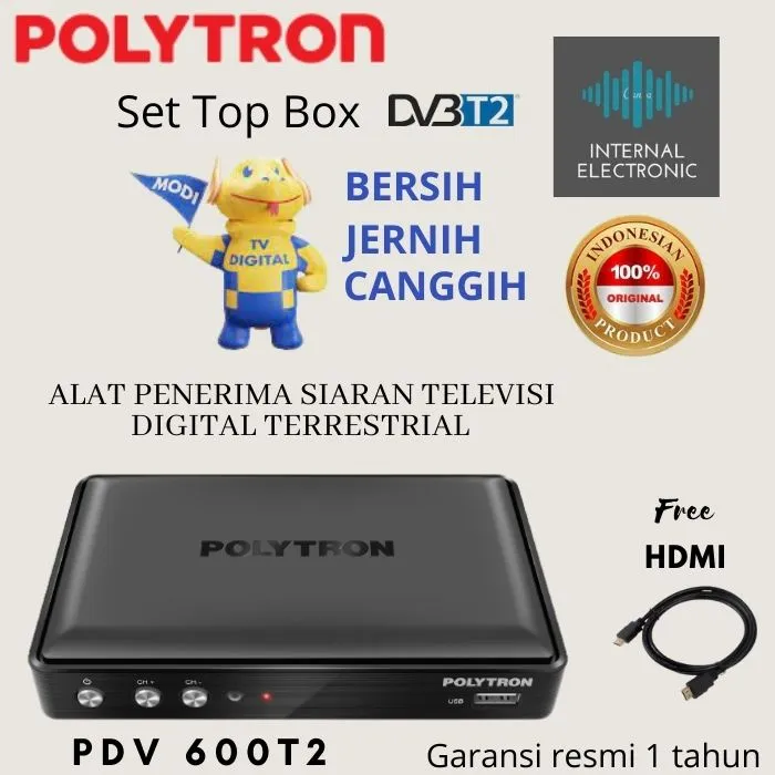 stb set top box tv digital DVB T2 POLYTRON PDV 600T2 - PDV 620T2 ...