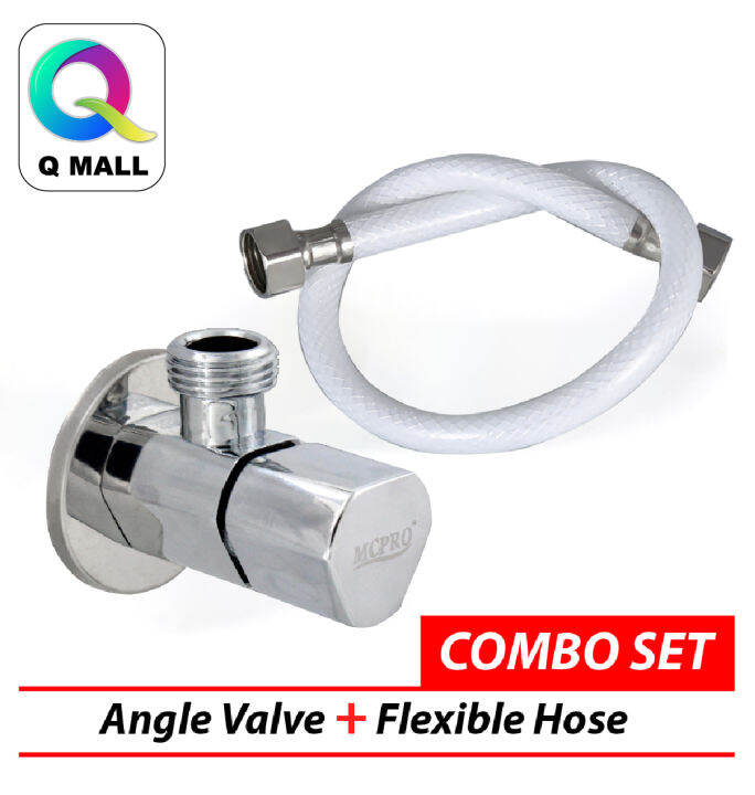 COMBO SET ] [Angle Valve + Flexible Hose] MCPRO Angle Valve (AC01) and ...