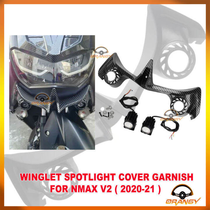 Nmax V2 (2020-21) Winglet Type AirGlide Garnish Cover with Free MDL V1 ...