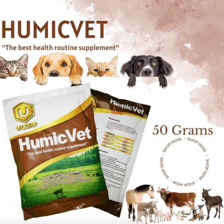 HumicVet - Organic Supplements for Animals (50 Grams) Humic Vet 100% ...