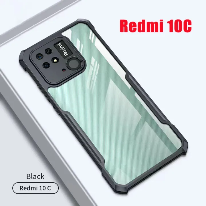 Redmi 10C Redmi 10 C เคสโทรศัพท์อะคริลิคใสเสริมการป้องกันมุมเคสใส ...