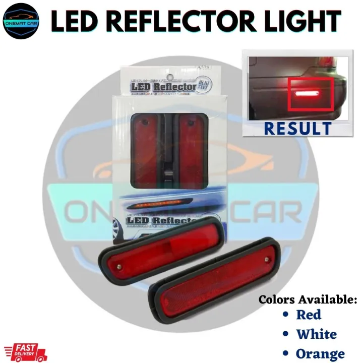 Car Bumper Lamps Side Marker Reflector Warning Aware Car Lights LED ...