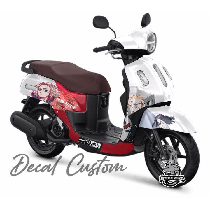 Decal FAZZIO Stiker Fullbody YAMAHA FAZZIO 2022 anime style comic ...