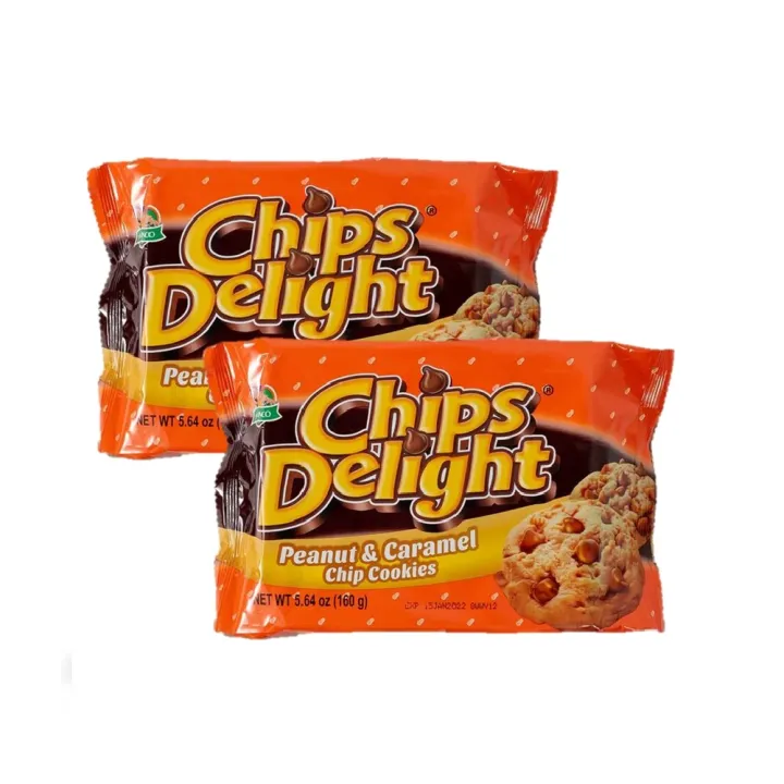 Chips Delight Peanut and Caramel Chip Cookies 160g - Pack of 2 | Lazada PH