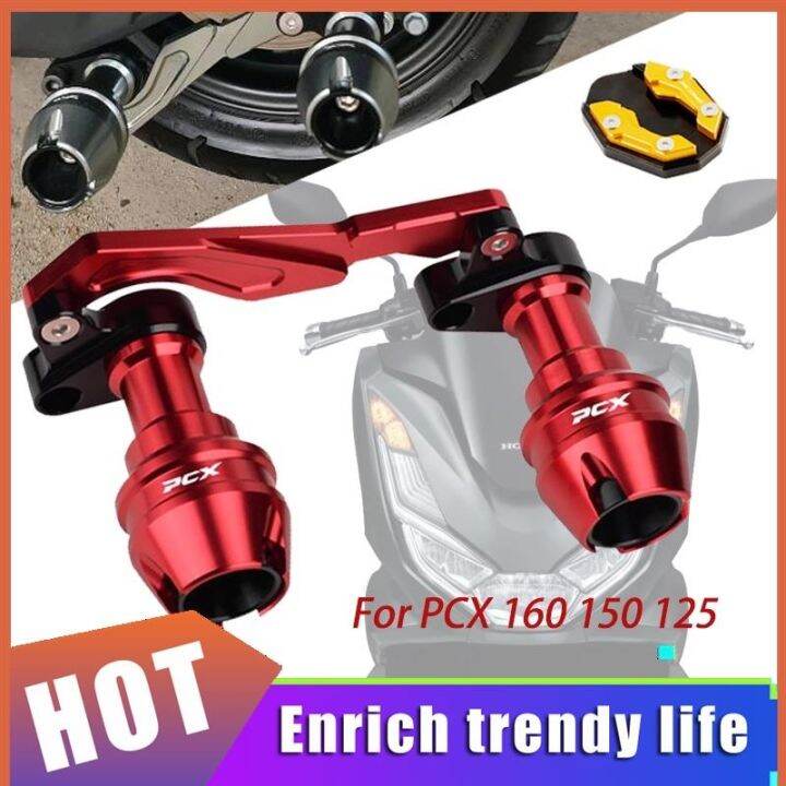 Motorcycle For PCX 160 150 125 Modified Exhaust Shock-Resistant Rod Protection Bar/Foot Side ...