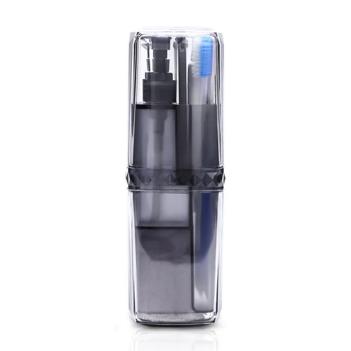 Toothpaste Bathroom Storage Toothbrush Outdoor Partition Box Set ...