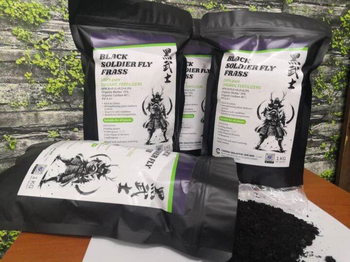 Black Soldier Fly Frass Fertilizer 黑水虻虫有机肥料-1KG/PACK | Lazada