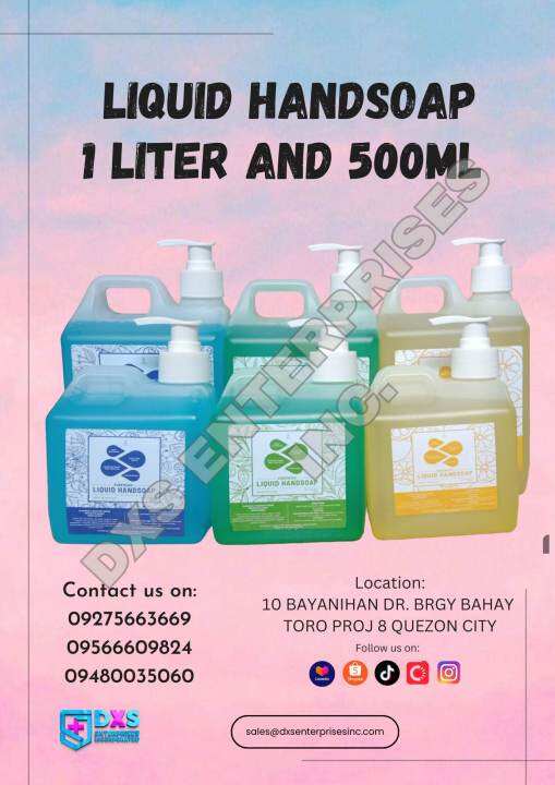 LIQUID HANDSOAP 1 LITER PUMP ANTIBACTERIAL AND MOISTURIZER | Lazada PH