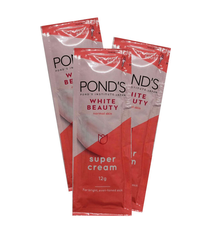 Pond's Cream White Beauty Super Cream 12g sachet 3 pieces | Lazada PH