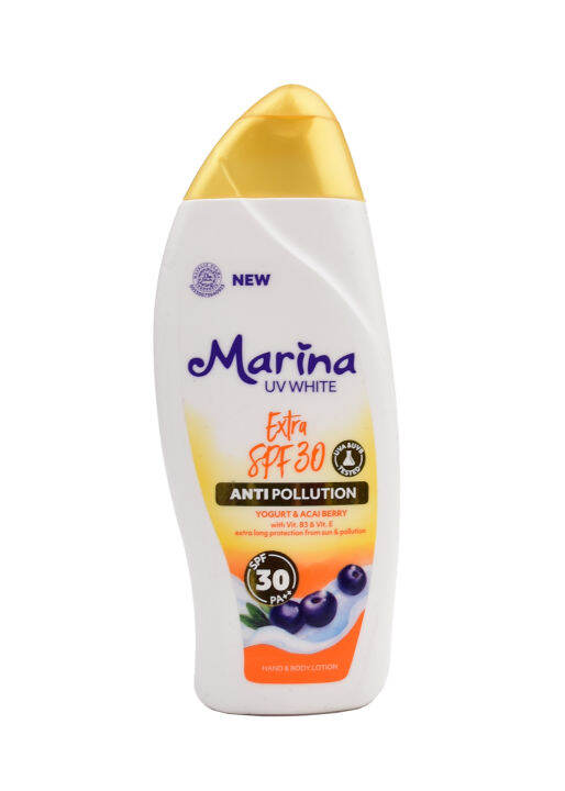 Hand and Body Lotion Marina UV White Extra SPF 30 Anti Pollution 92ml ...