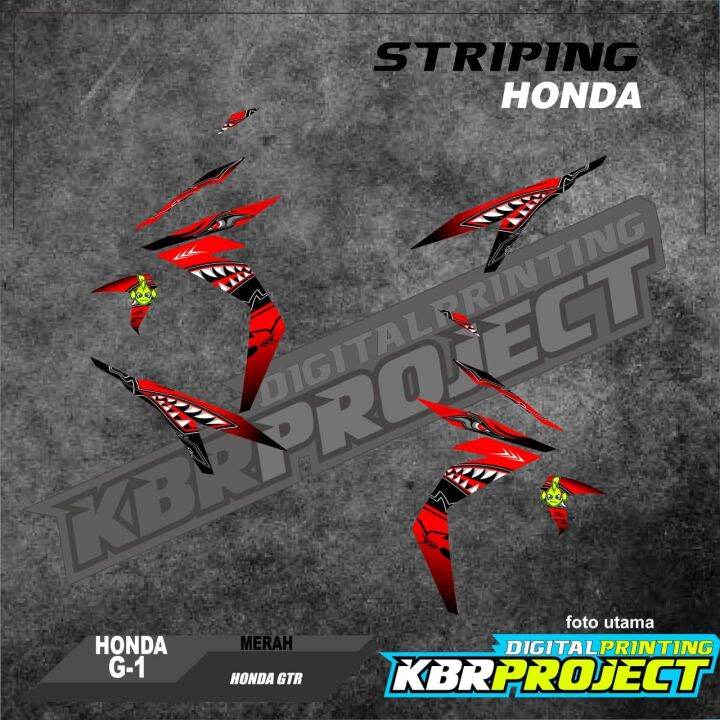( COD ) GTR STICKER STRIPING MOTOR HONDA GTR IP.G-1 STRIPING VARIASI ...