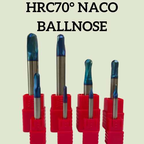 Winstar: HRC70 Ultra Fine + Naco Coating Ballnose 2 Flutes Milling ...