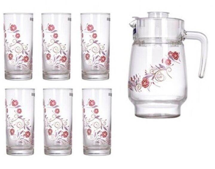 Luminarc 7 Pcs Juliet Water Drink Set / Gelas Minuman Set / Drinkware ...