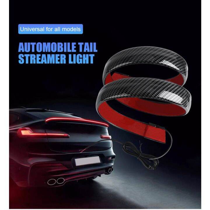 Universal Spoiler SAMURAI Ducktail Carbon With Flash Led Light Strip ...