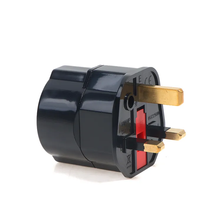 LEI EU Euro 2 Pin To UK 3 Pin Plug AC Universal Adapter Travel LEI EU Euro 2 Pin To UK 3 Pin Plug AC Universal Adapter Travel
