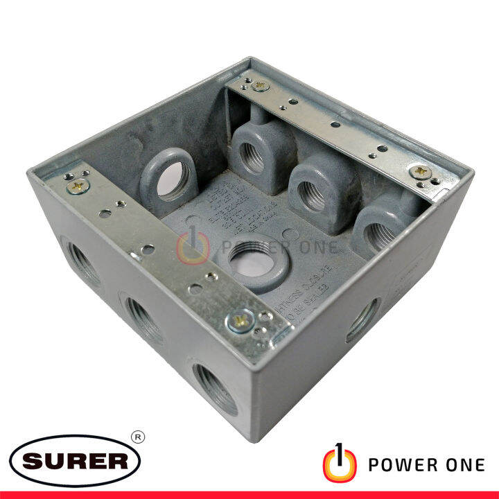 Surer 1144 2 Gang Utility Box, Nine 1/2" Holes | Lazada PH