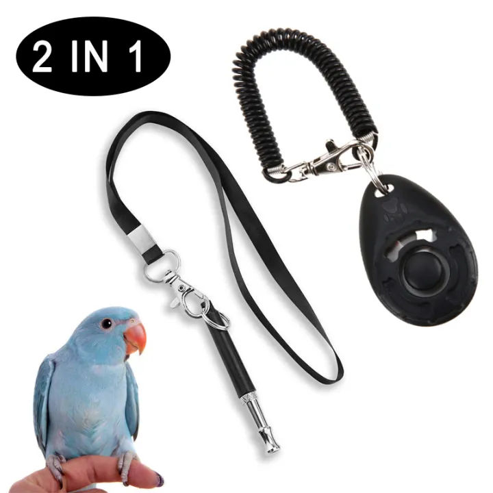 Parrot Bird Training Whistle Ultrasonic Bird Whistle with Lanyard and ...