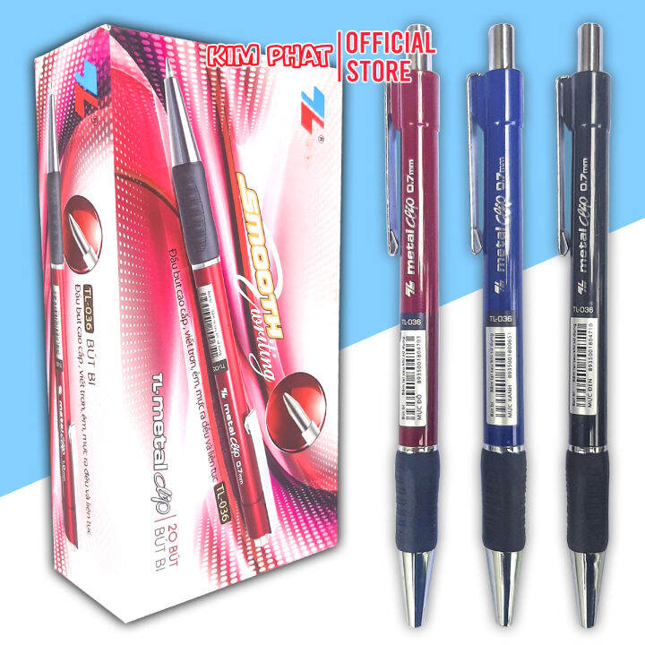 Bút bi Thiên Long TL 036 Ngòi 0.7mm và Ruột thay thế BPR-08 | Lazada.vn
