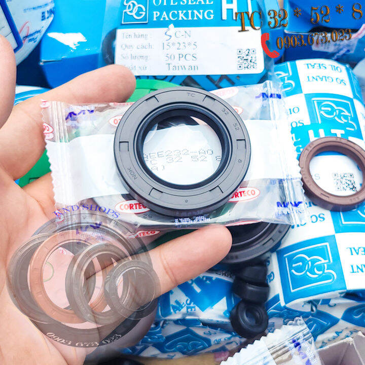 Phốt láp chặn dầu NOK TC 32*52*8 cho Nouvo Lx, Phớt chặn nhớt trục ...