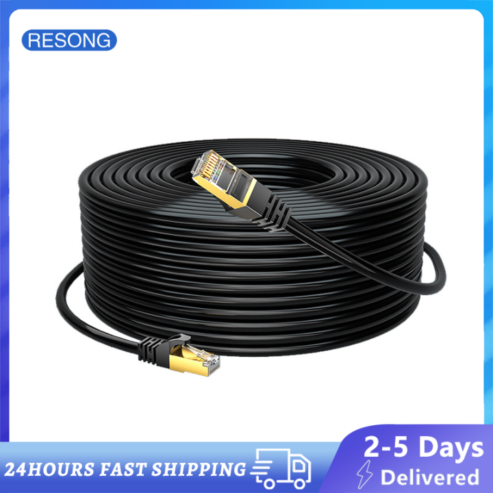 RESONG Cat6 Gold-plated Ethernet Cable RJ45 UTP Outdoor Lan Internet ...