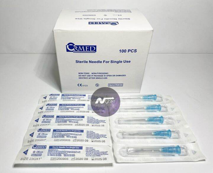 100 pieces per box / Ormed Needle 23g x 1" | Lazada PH