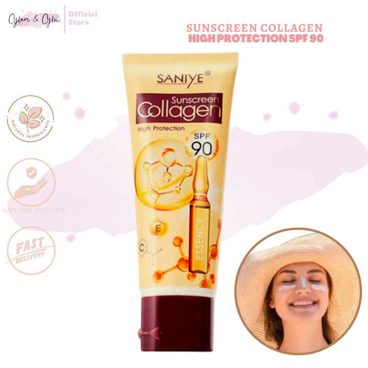100% ORIGINAL SUNSCREEN COLLAGEN SUN PROTECTION AND WHITENING SUNBLOCK ...