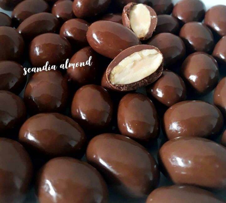 Coklat Almond Scandia 250gr Coklat Susu isi Kacang Almond lebih tebal ...