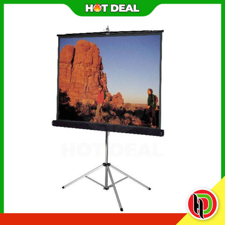 Hotdeal Meki 70 x 70 ( 6x6) Tripod Projector Screen - 6x6 Projector ...