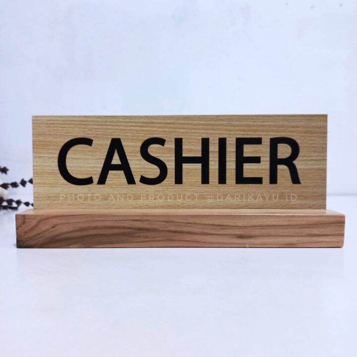 Papan Penanda Meja Kasir / Sign system / Cashier | Lazada Indonesia