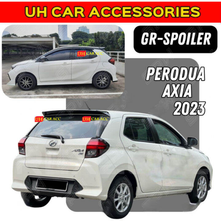 PERODUA AXIA 2023 GR Spoiler (ABS) REAR SPOILER WING LIP TOP SPOILER ...