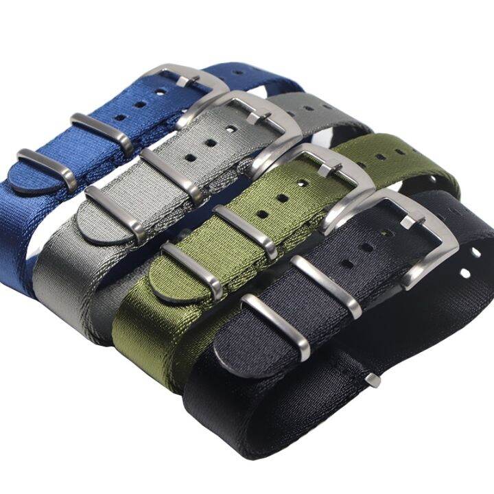 Premium Quality Herringbone 20mm 22mm Seatbelt Watch Band Nylon Nato ...