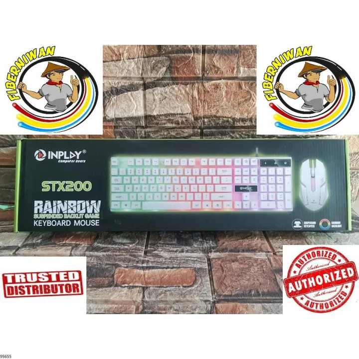 INPLAY STX200 | INPLAY STX360 Rainbow Backlit Gaming Keyboard and Mouse ...
