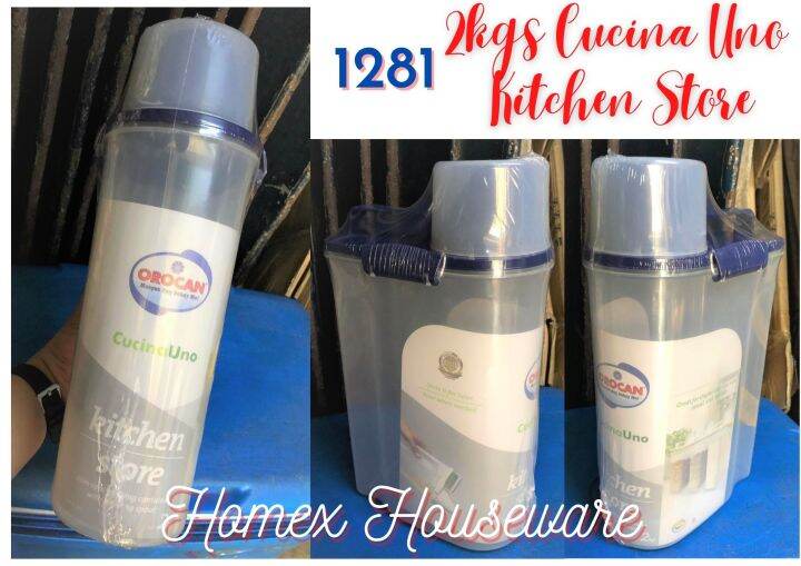 OROCAN 2kgs Cucina Uno Kitchen Food Storage (1281) Rice Dried Food ...