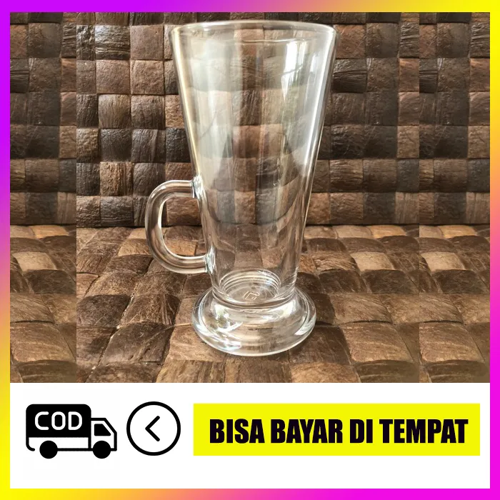 IRISH Coffee Glass 300ml / Gelas Kopi Kaca / Cangkir Kopi Susu / gelas ...