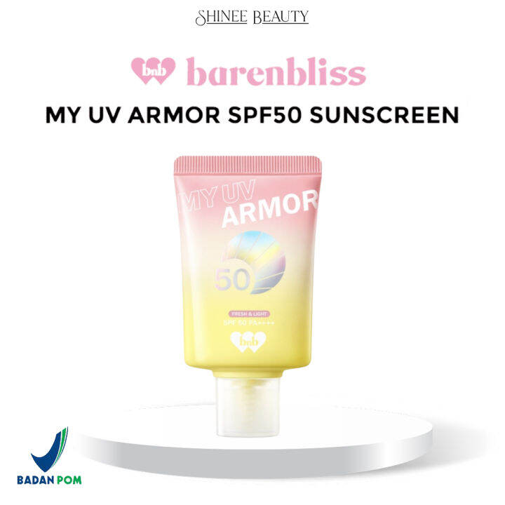 [BPOM] BNB barenbliss My UV Armor SPF 50 PA++++ - Face Sunscreen gel Moisturizer | Lazada Indonesia