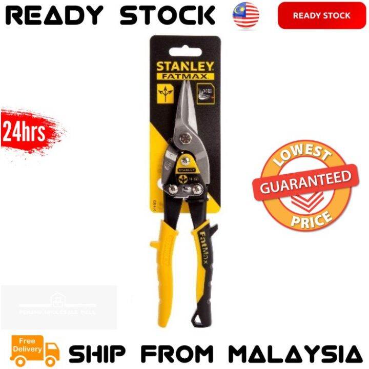 [HEAVY DUTY] Stanley 10" Aviation Tin Snip Straight Snipper Plier | Lazada