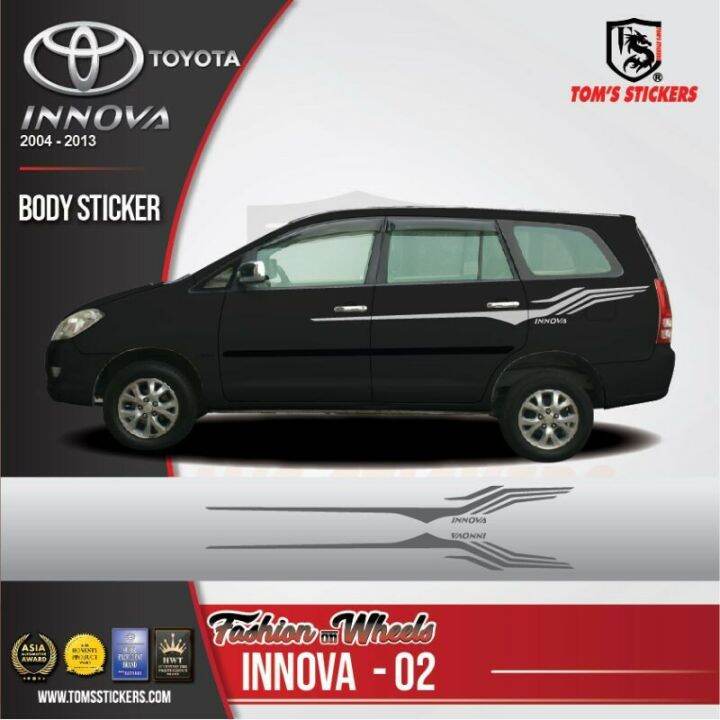 👍👍 TOYOTA INNOVA CAR BODY STICKERS SET INNOVA - 02 | Lazada