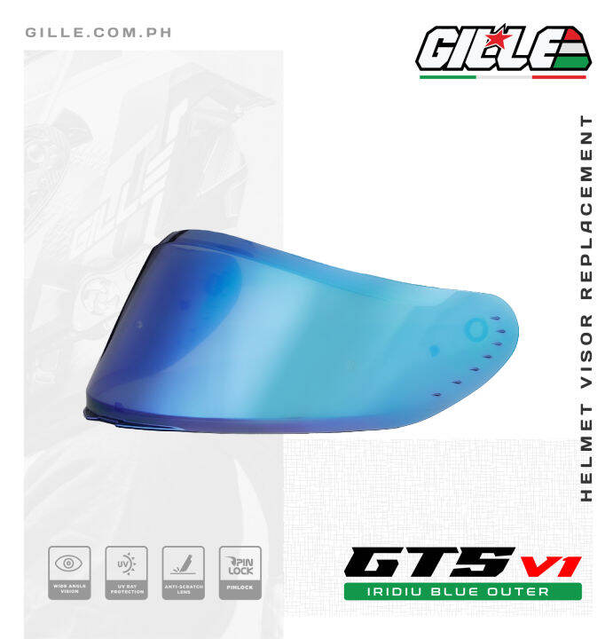 Gille Helmet 135 GTS V1 Accessories Motorcycle Helmets Revo Smoke Lens ...