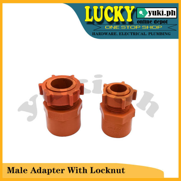 MALE ADAPTER WITH LOCKNUT 20MM / 25MM / 32MM | Lazada PH