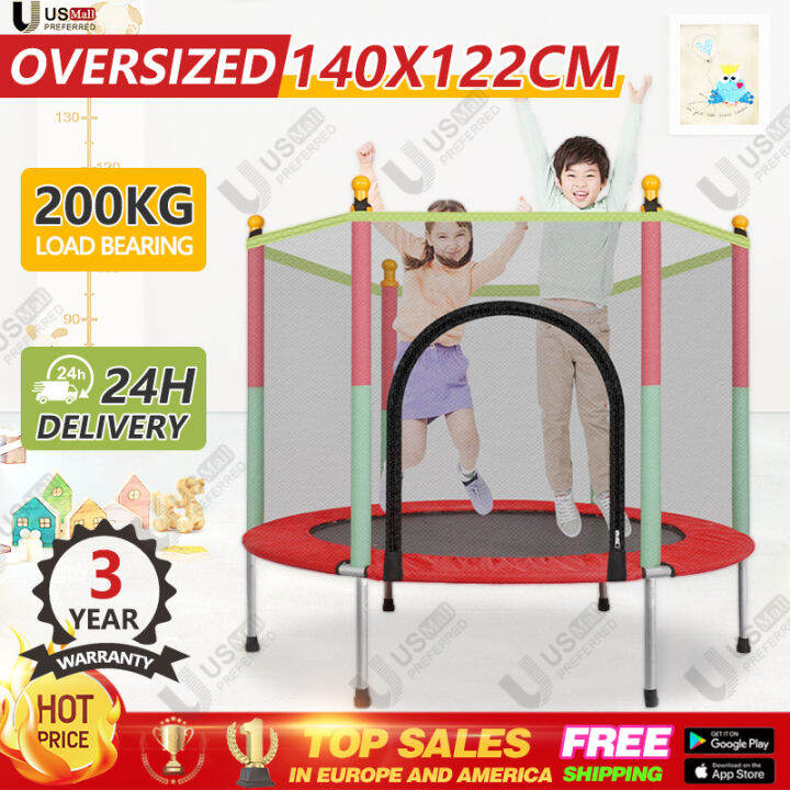 Trampoline Children's Baby Indoor Jumping Bed Kids Baby Jumping Bed ...