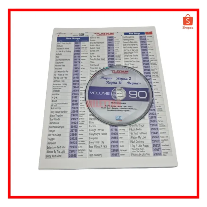 ORIGINAL PLATINUM DISC WITH FULL SONGLIST REYNA 3C VOL90 | Lazada PH