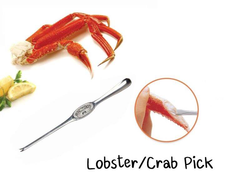 ที่แคะเนื้อปู ที่แคะปู ที่แกะปู ส้อมแคะปู ที่แคะกุ้ง สแตนเลส ขนาด 20 ซม. คุณภาพดี Lobster Pick S ...