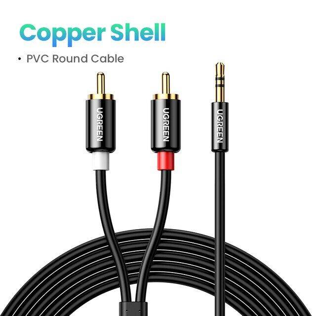 UGREEN RCA Cable HiFi Stereo 2RCA to 3.5mm Audio Cable AUX RCA Jack 3.5 ...