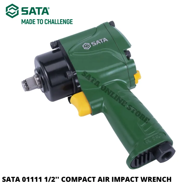 SATA 01111 1/2'' COMPACT AIR IMPACT WRENCH / AIR GUN / GUN BUKA NUT ...
