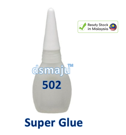 Fast Dry 502 Super glue 502 Gam Glue 3 Second Gum Cair Cepat Gum 3 Saat ...