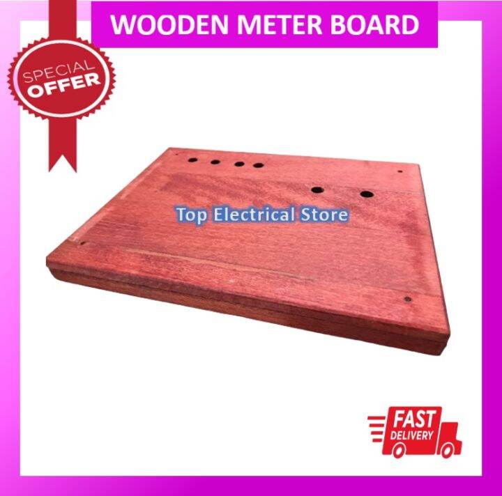 TNB METER BOARD WOOD 9" X 12" SINGLE PHASE KAYU METER PAPAN TNB | Lazada