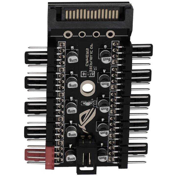 Motherboard 4-Pin PWM Hub FAN HUB Computer Temperature Control Speed Control Panel Chassis 4Pin ...